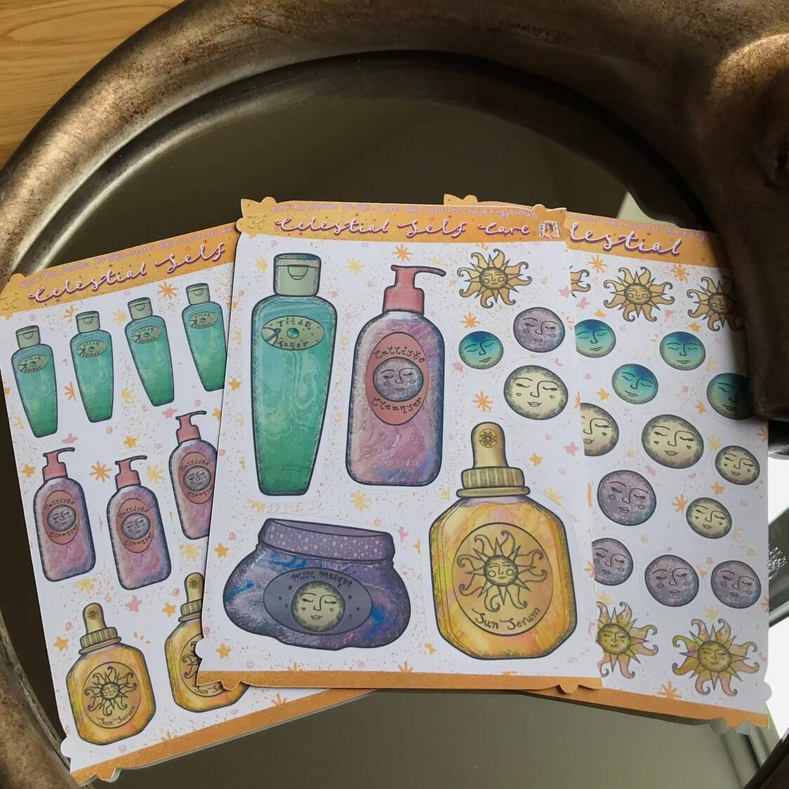 Celestial Sticker Sheet | Celestial Self Care • Kia Creates