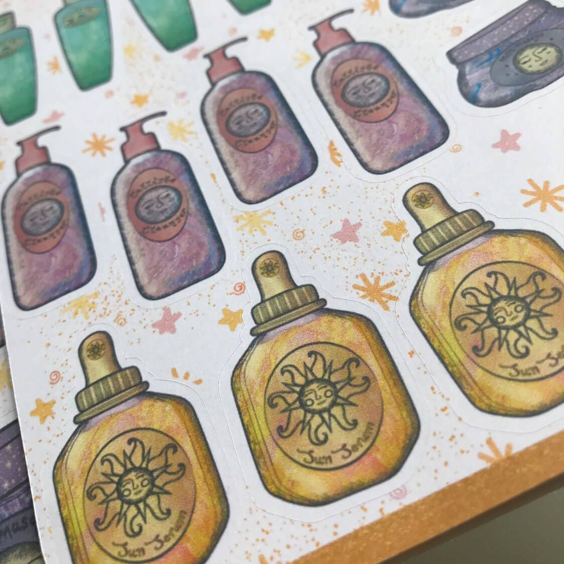 Celestial Sticker Sheet | Celestial Self Care • Kia Creates