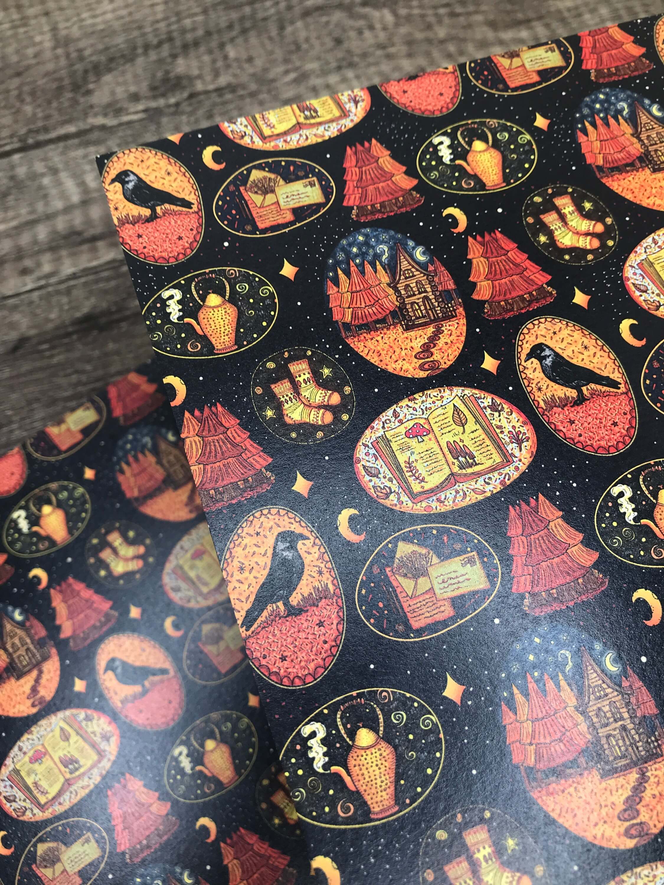 Cozy Moon Paper | A5 Patterned Paper • Kia Creates