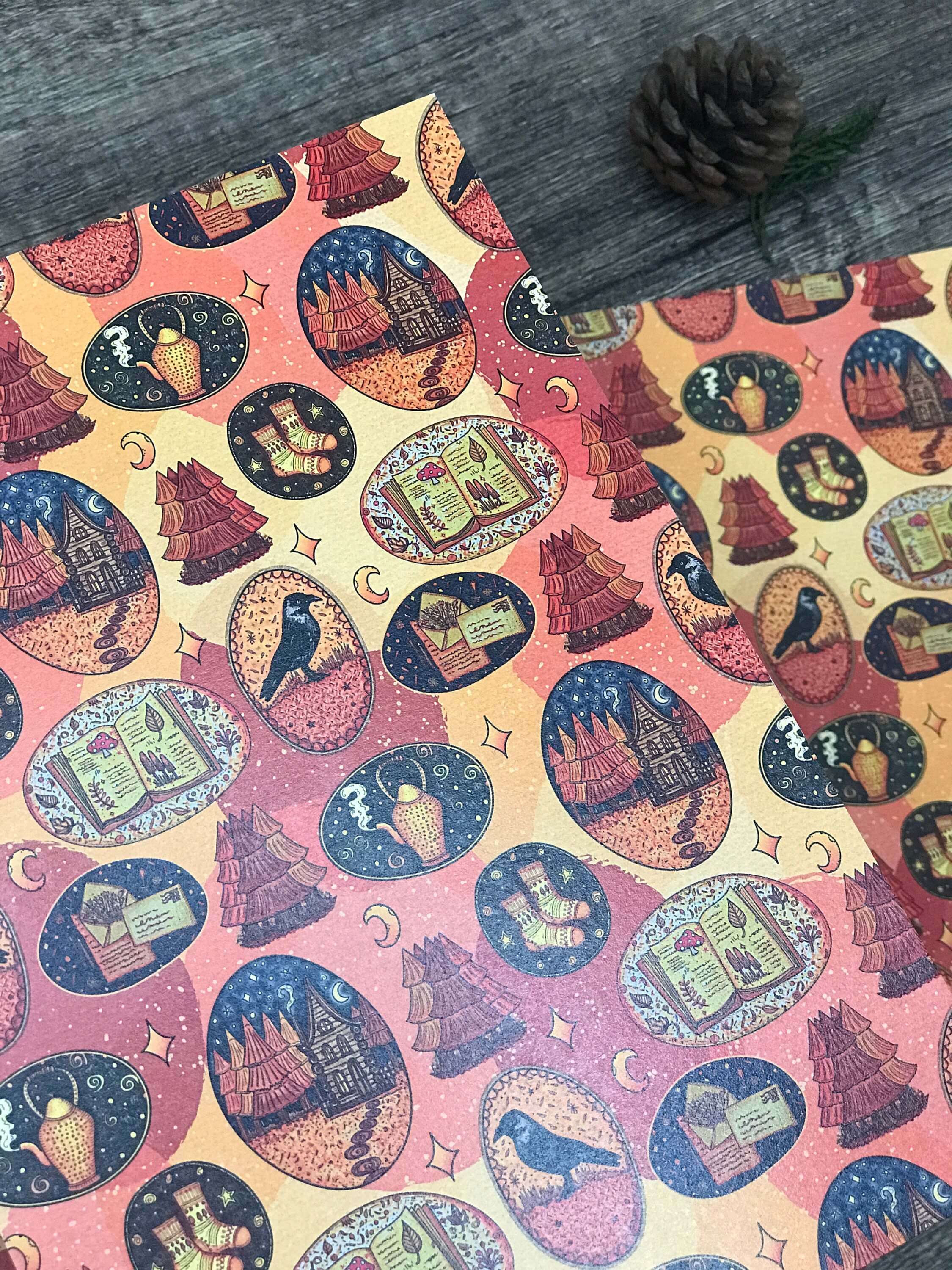 Cozy Moon Paper | A5 Patterned Paper • Kia Creates