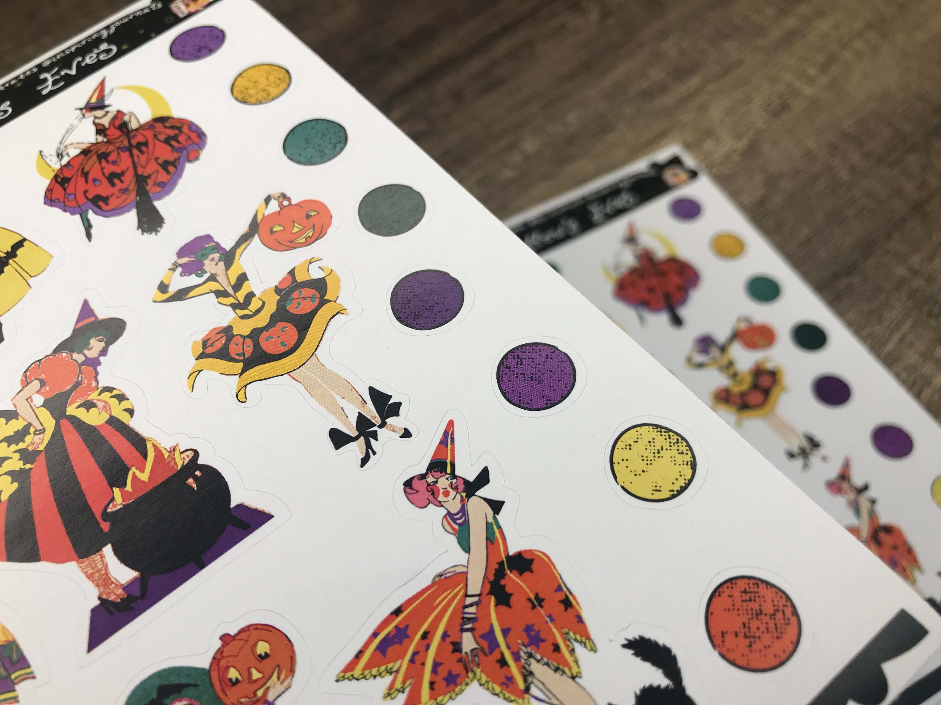 Halloween Witches Stickers | All Hallow's Eves Sticker Sheet • Kia Creates