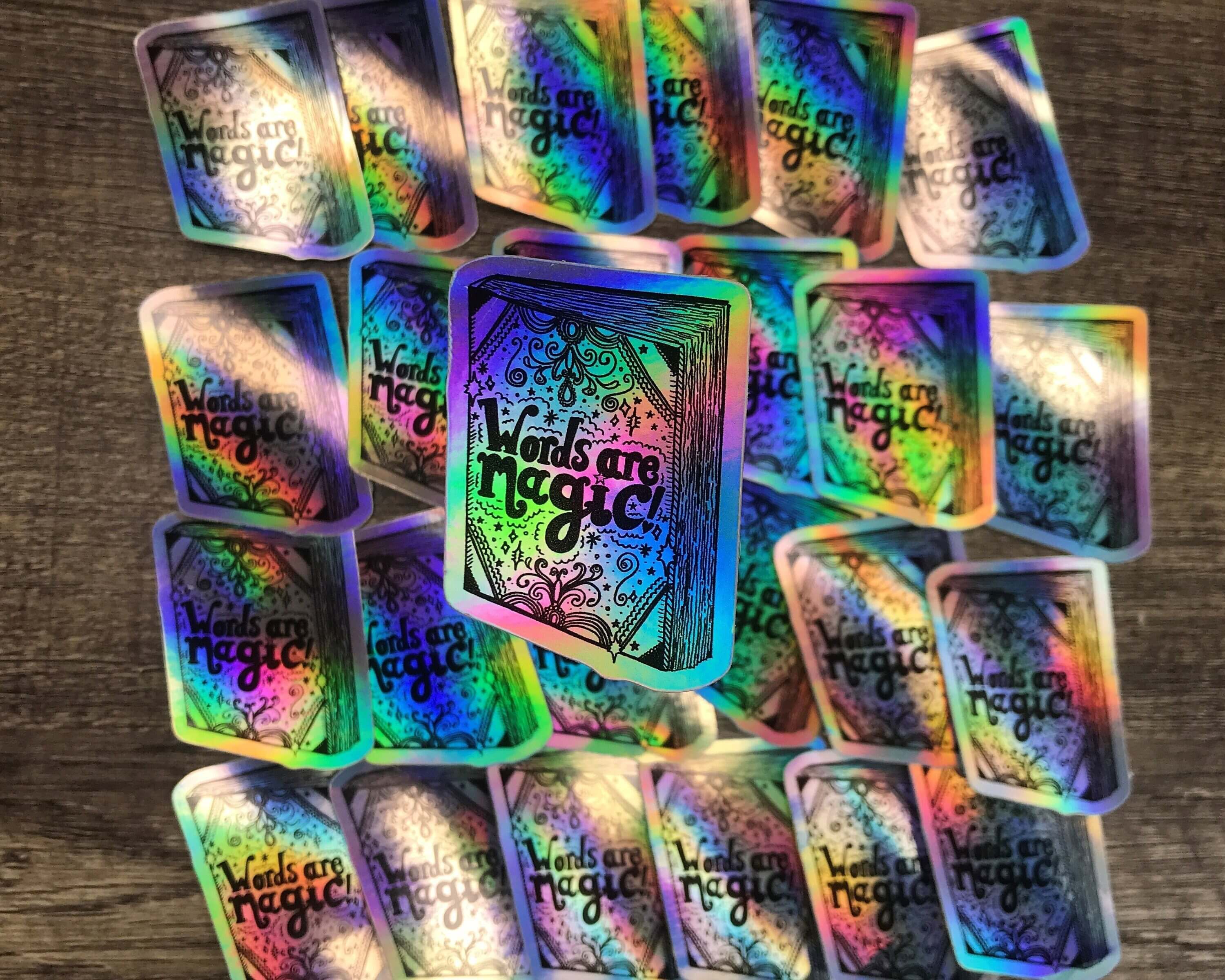 Magic Book Sticker | 'Words are Magic' • Kia Creates