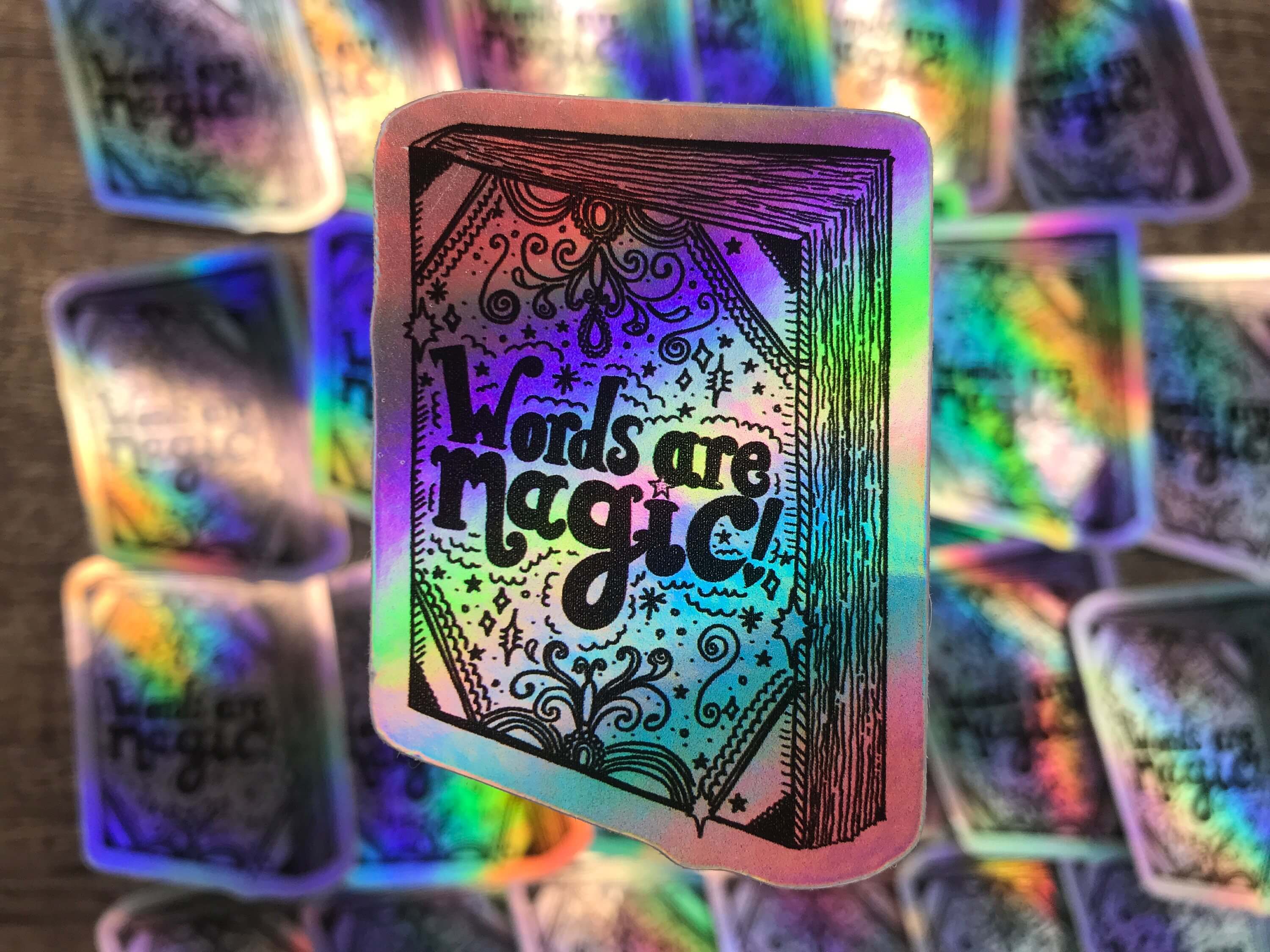 Magic Book Sticker | 'Words are Magic' • Kia Creates