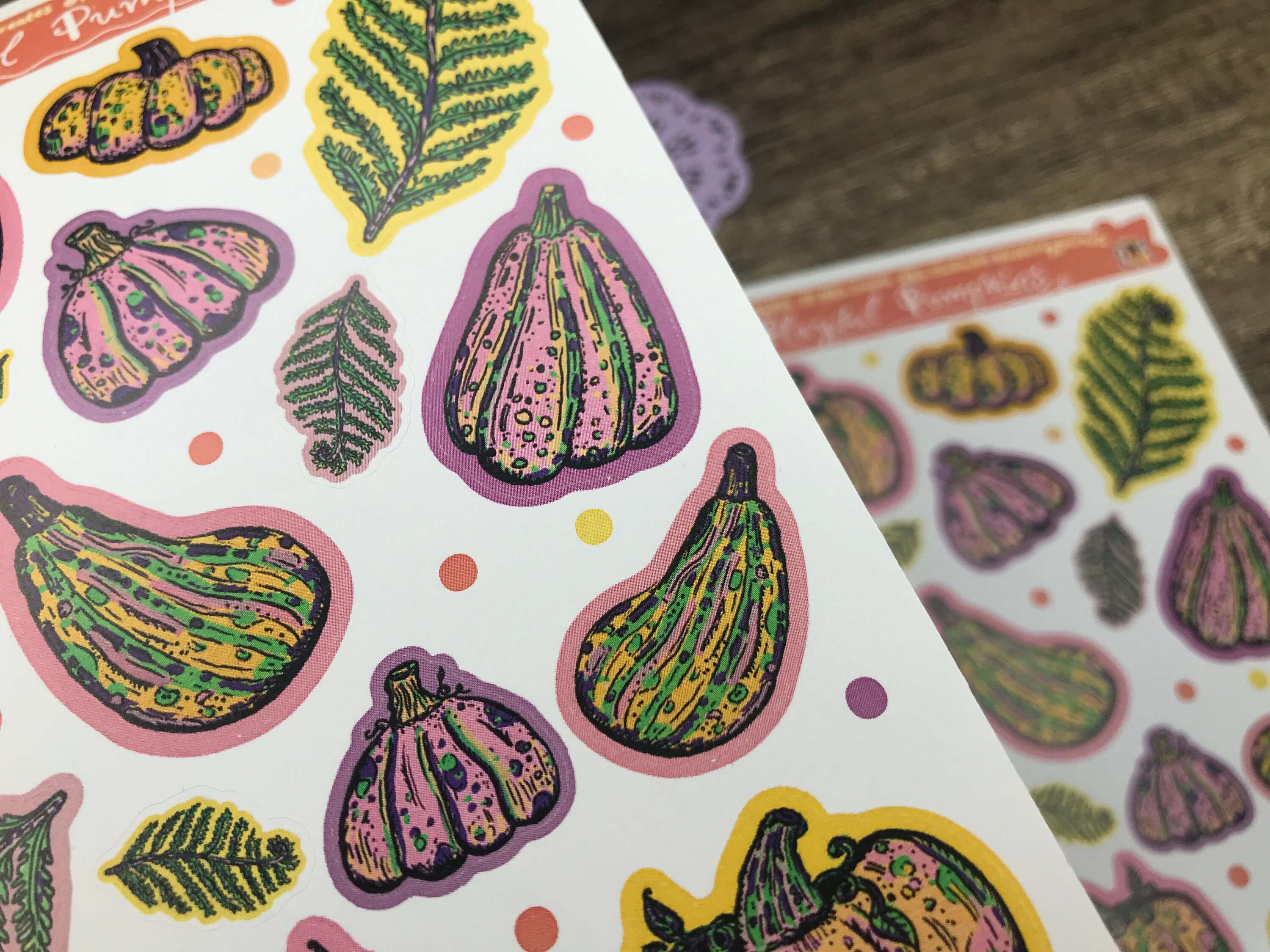 Pumpkins Sticker Sheet | 'Playful Pumpkins' Sticker Sheet • Kia Creates