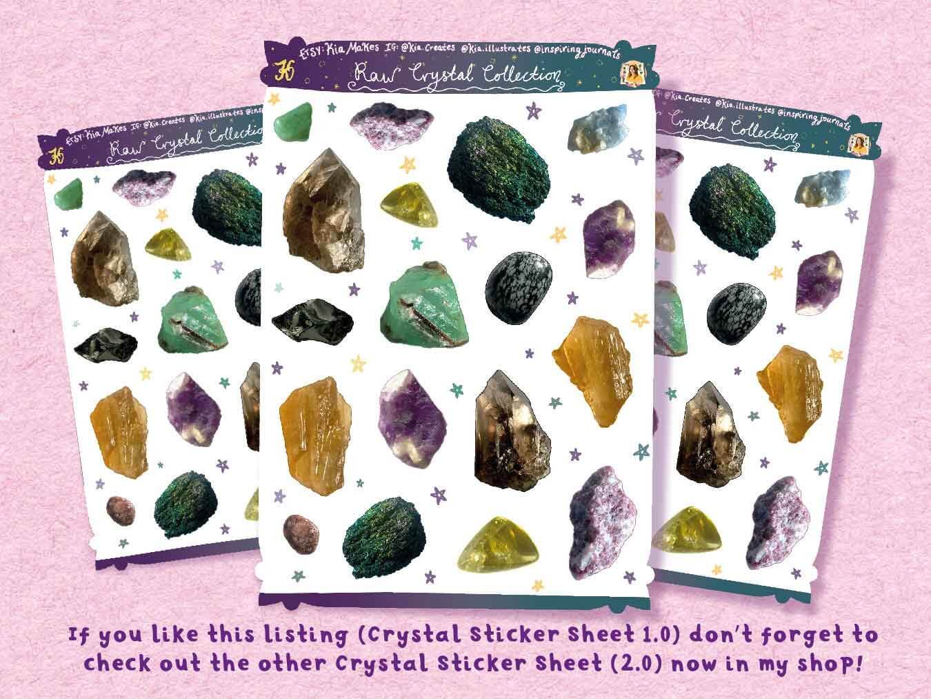 Raw Crystal Stickers | Crystal Stickers • Kia Creates