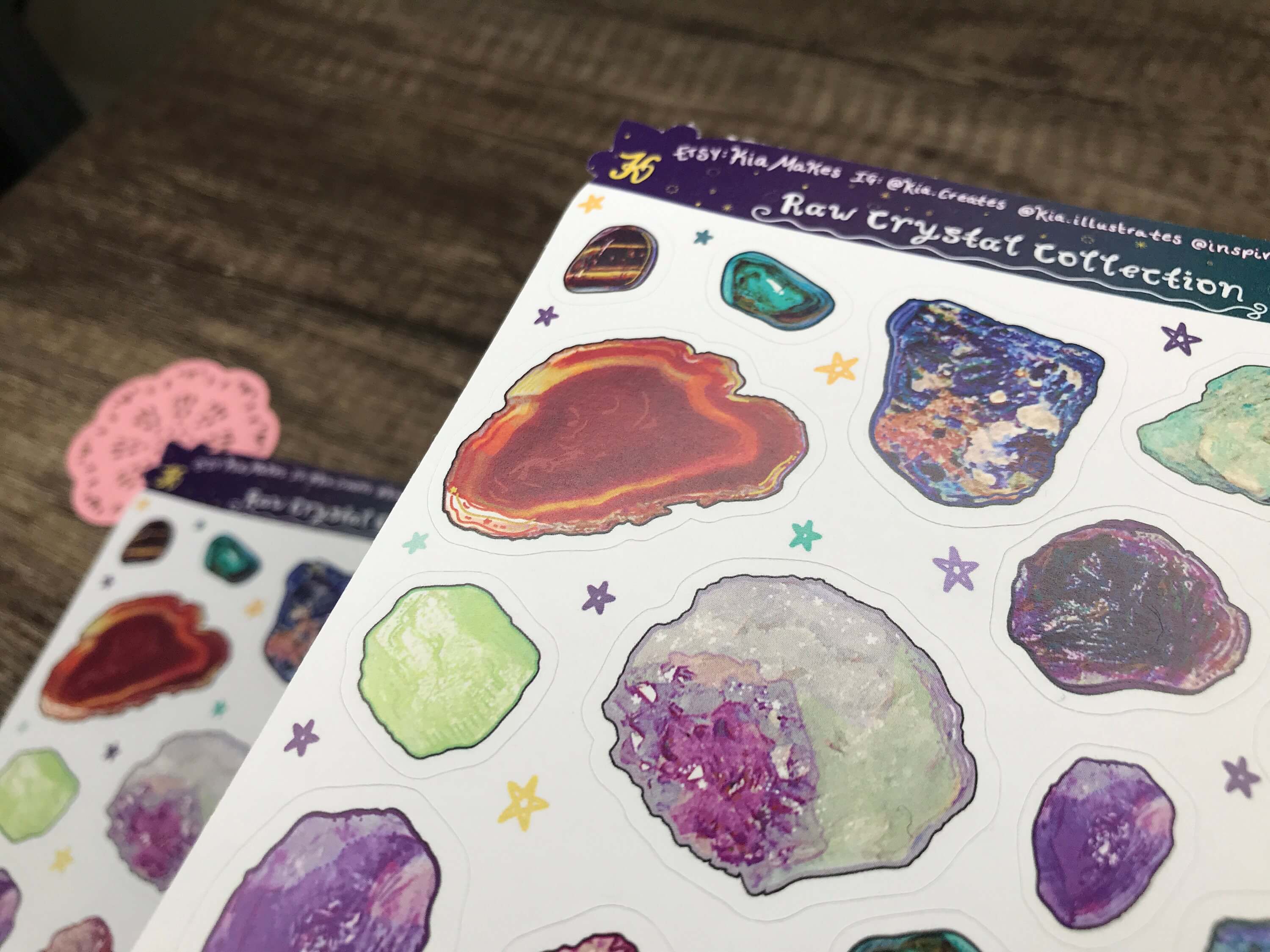 Raw Crystal Stickers | Crystal Stickers • Kia Creates