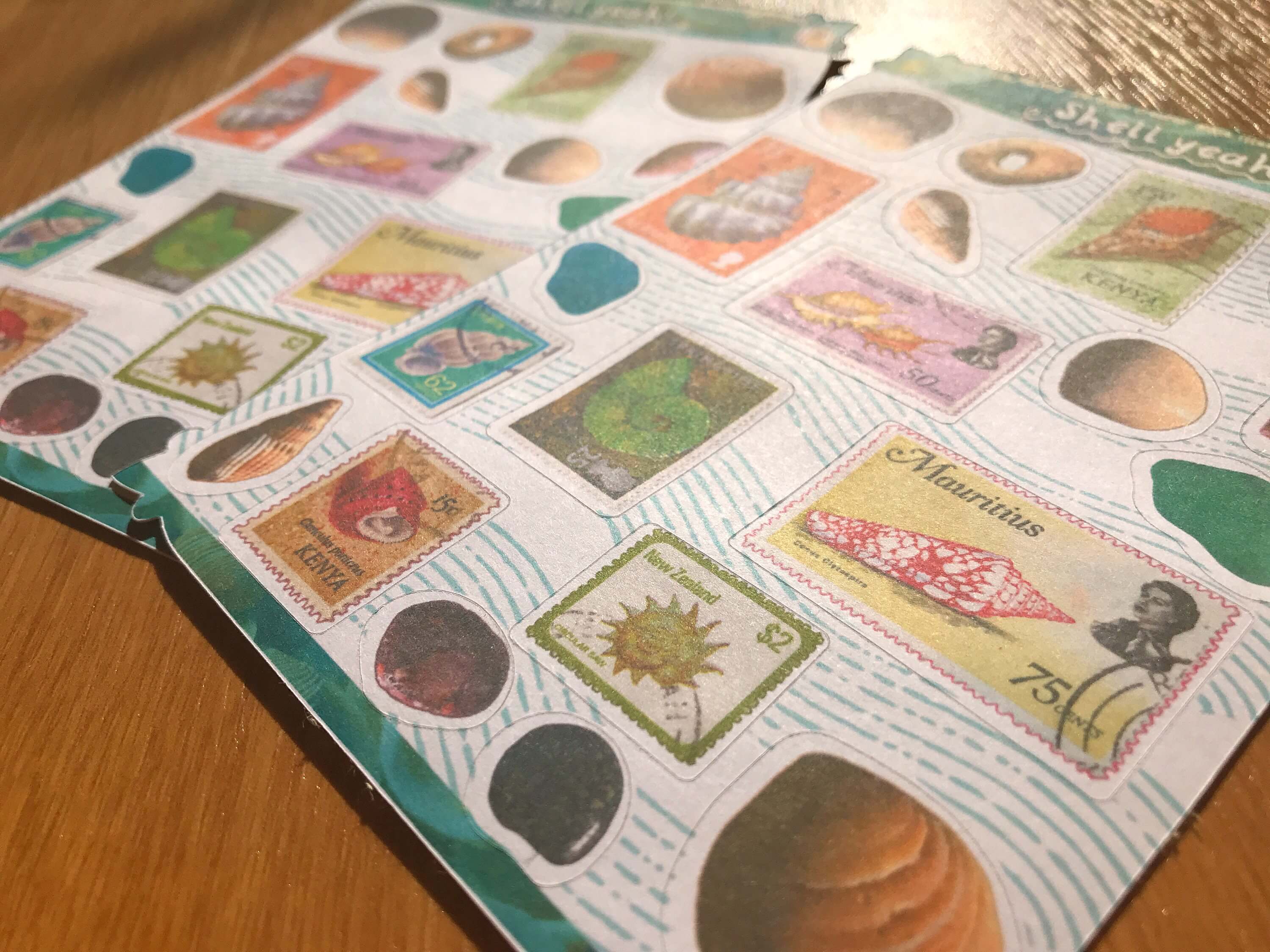 Shell Sticker Sheet | Shell Collection Stickers • Kia Creates