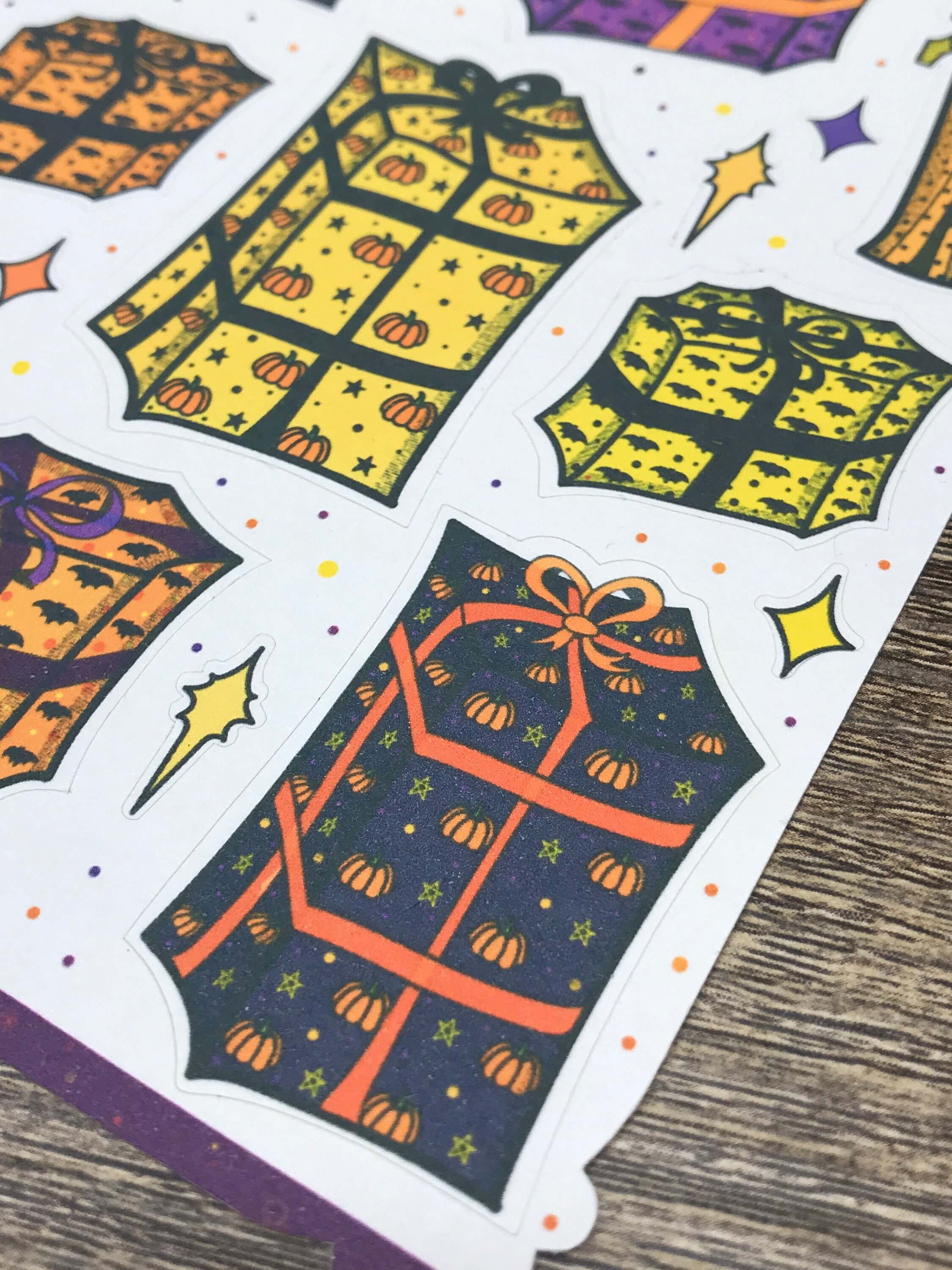 Spooky Gift Stickers | Cute Spookmas Presents • Kia Creates