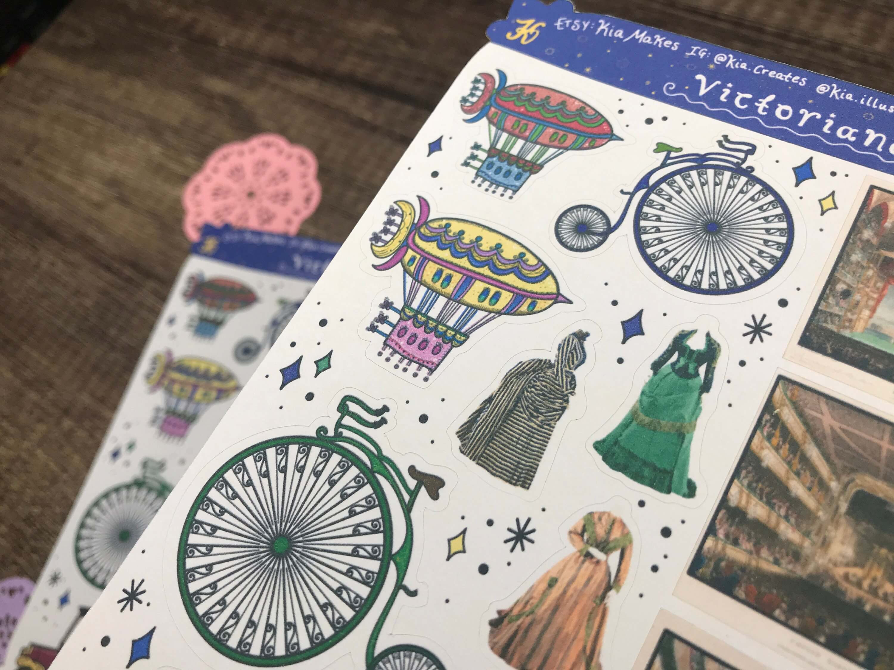 Victorian Sticker Sheets | Vintage Victoriana Inventions • Kia Creates