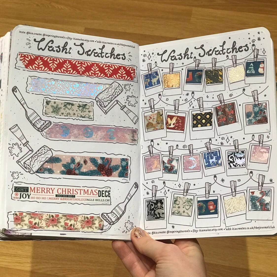 Washi Swatch Printables | Washi Tape Swatches • Kia Creates