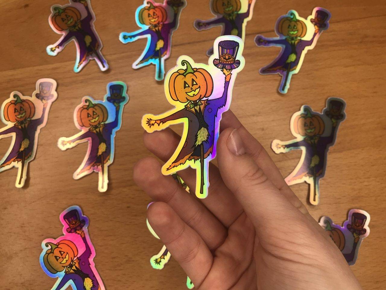 Pumpkin Ringleader Sticker • Pumpkin Vinyl Sticker • Kia Creates