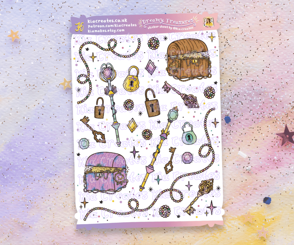 Dreamy Treasure Stickers | Crystals & Jewels Decorative Stickers
