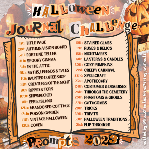 Halloween Journal Challenge • Kia Creates