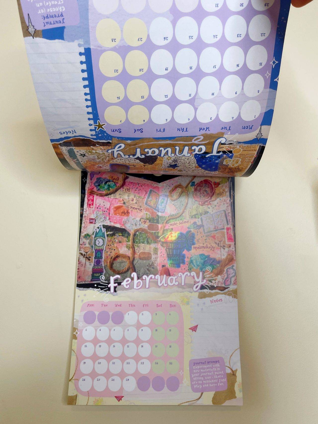 2024 Art Journaling Wall Calendar by Kia Creates | Creative Gifts