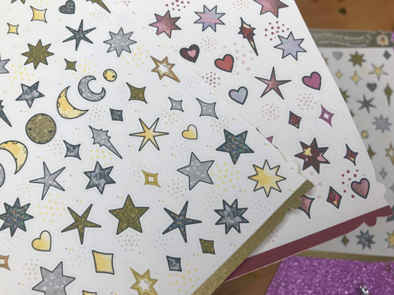 Sparkle Star Stickers | Diamond Star Doodles Deco Sticker Sheet