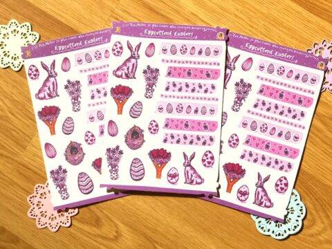 Easter Sticker Sheet | Easter Egg Washi | Spring Stickers | Ostara
