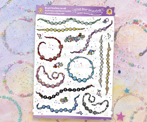Eras Tour Friendship Bracelet Stickers | Unique stickers for swifties!