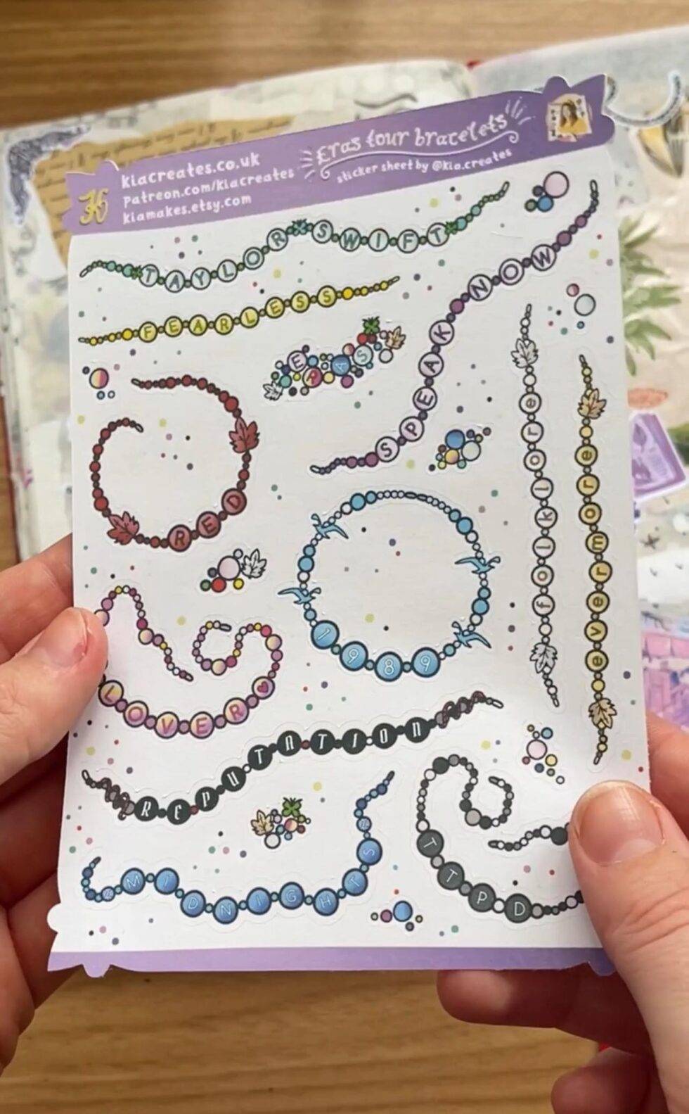 Eras Tour Friendship Bracelet Stickers | Unique stickers for swifties!