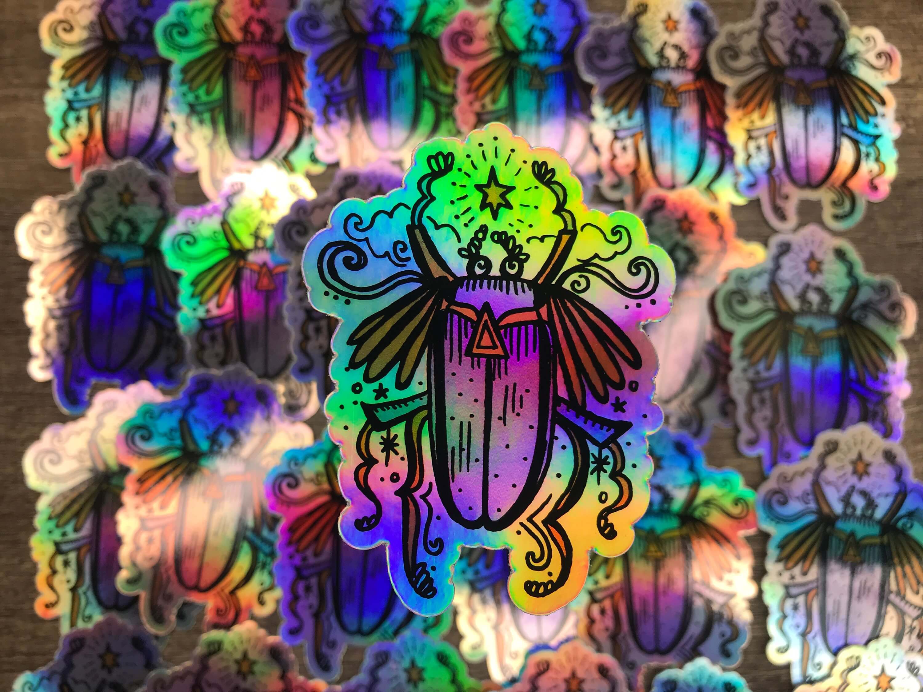 Scarab Beetle Sticker Holographic Scarab Sticker Kia Creates Scarab Beetle Sticker Holographic Scarab Sticker Kia Creates